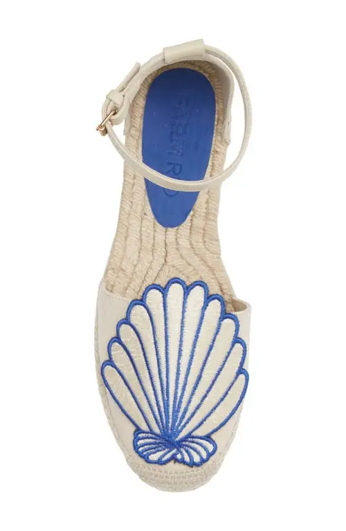 Farm Rio Shell Embroidered Espadrilles