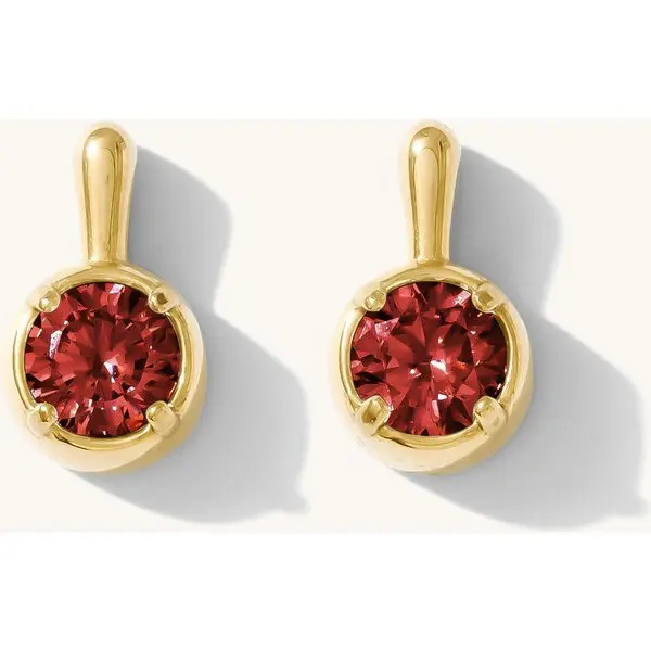 BEADS BY TARA Bonbon Stud Earrings - Ruby