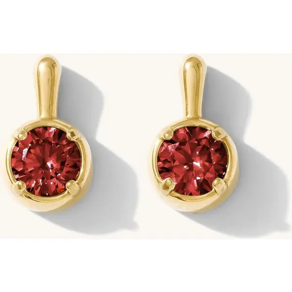 BEADS BY TARA Bonbon Stud Earrings - Ruby