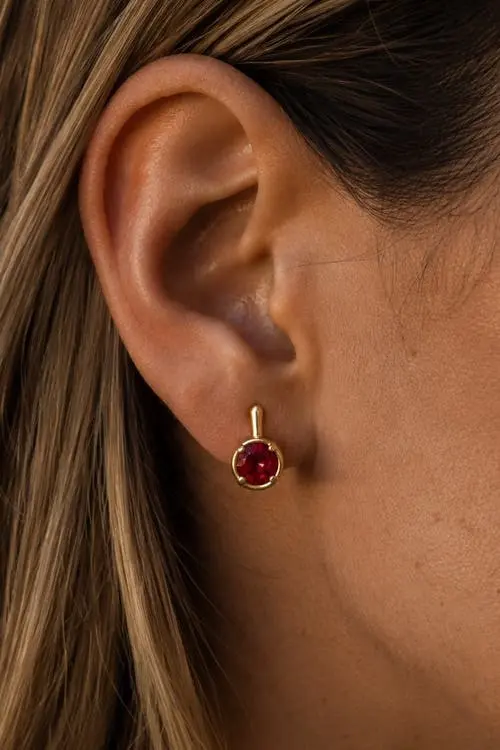 BEADS BY TARA Bonbon Stud Earrings - Topaz