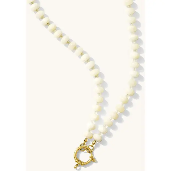BEADS BY TARA White Mocha Necklace - White Agate