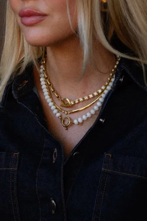 BEADS BY TARA White Mocha Necklace