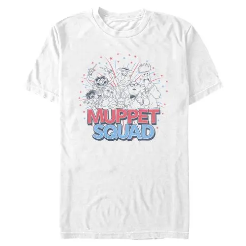 THE MUPPETS Americana Squad Graphic T-shirt - White