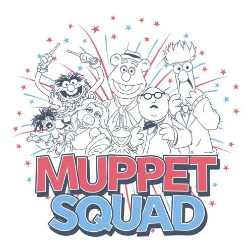 THE MUPPETS Americana Squad Graphic T-shirt