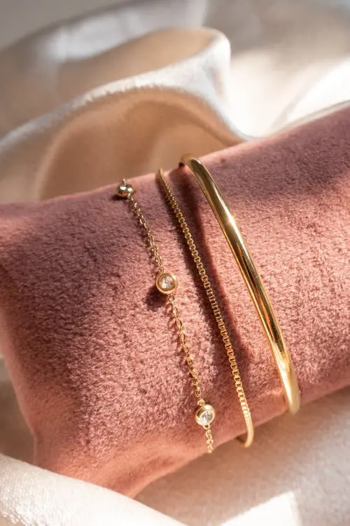 BEADS BY TARA Anna Bezel Set Diamond Bracelet In 14k Fill