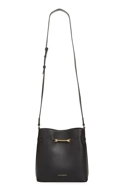 Strathberry Corda Leather Bucket Bag - Black