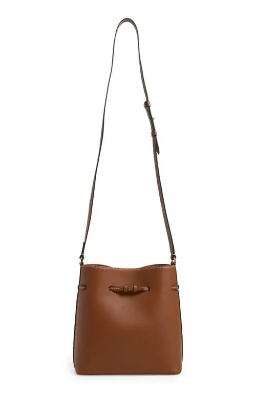 Strathberry Corda Leather Bucket Bag - Chestnut