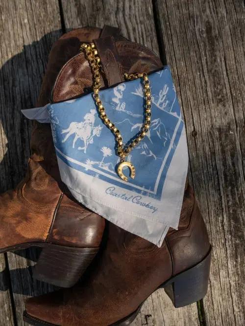 BEADS BY TARA Lucky Me Horseshoe Pendant Necklace