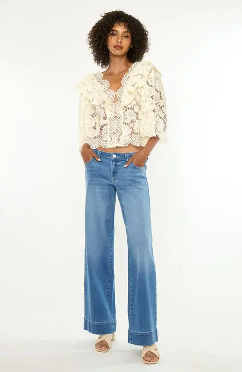 KANCAN Terri Essentials Low Rise Wide Jeans