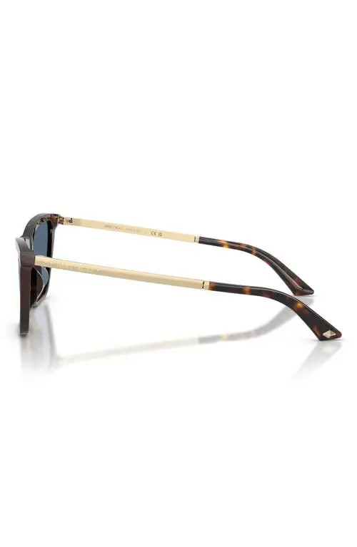JIMMY CHOO Cat Eye Sunglasses - Havana/dark Blue