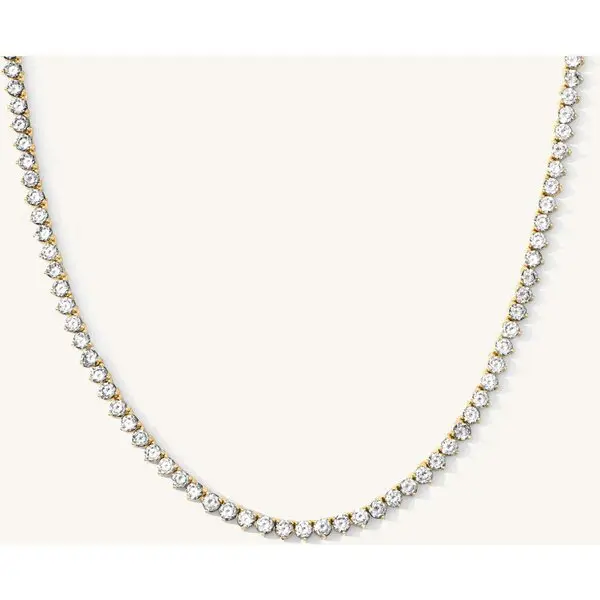 BEADS BY TARA Carissa Tennis Necklace - Gold