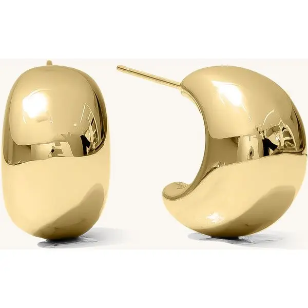 BEADS BY TARA Richie Hoop Earrings - Gold