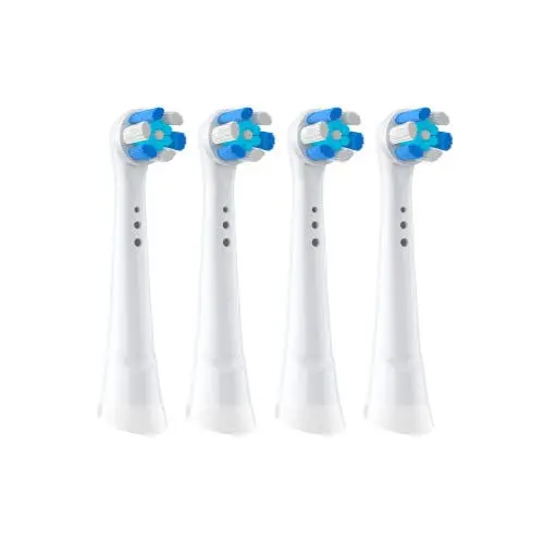 PURSONIC 4-pack Replacement Brush Heads Compatible With Oral-b Io Series 2-10 - White