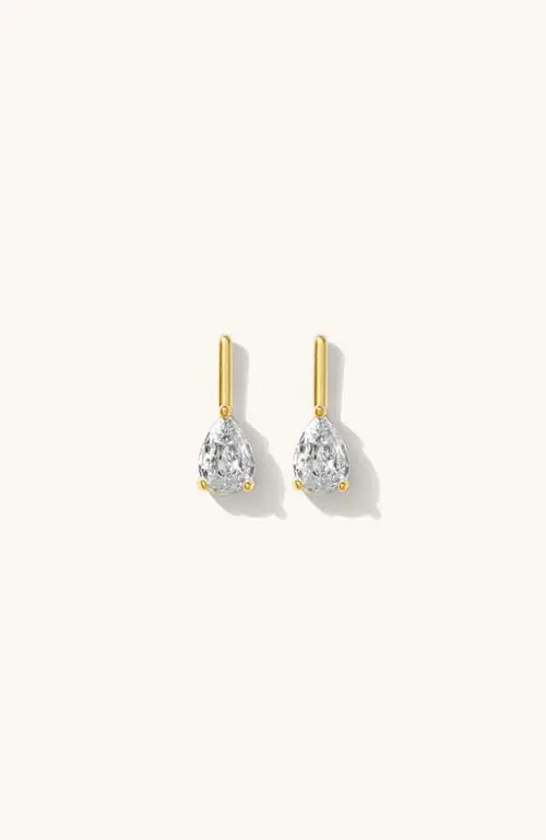 BEADS BY TARA Pear Diamond Bar Earrings
