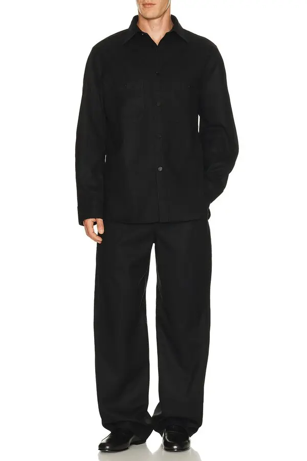 Givenchy Dry Wool Flannel Couture Seams Trousers