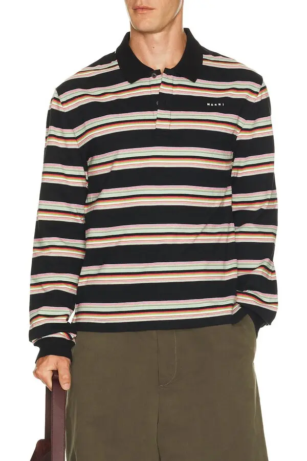 Marni Polo Neck Shirt In Multi
