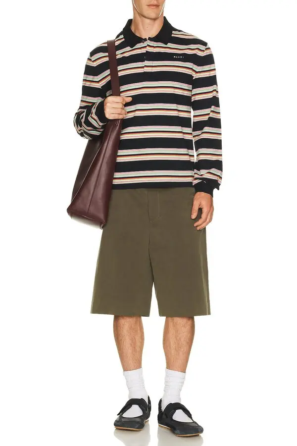 Marni Polo Neck Shirt In Multi
