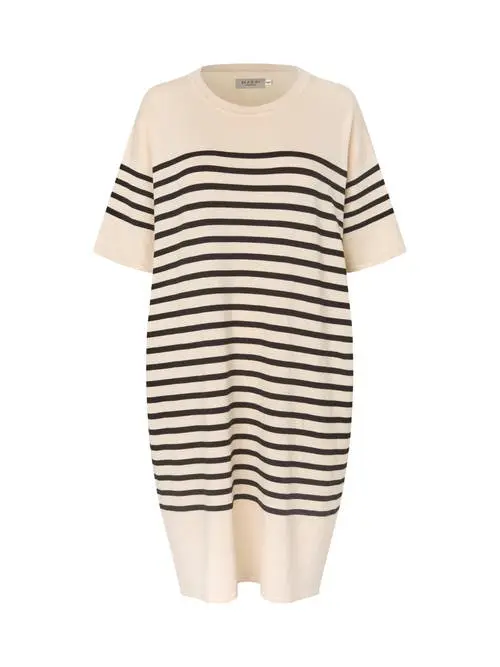 MASAI COPENHAGEN Striped Relaxed Knit Dress