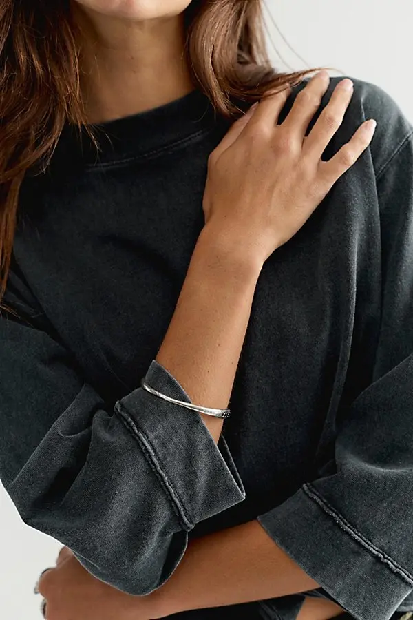 Free People We The Free Gracie Cropped Crew Neck Top