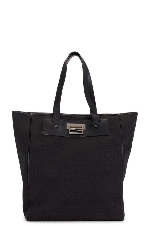 Fendi Zucchino Tote Bag - Black