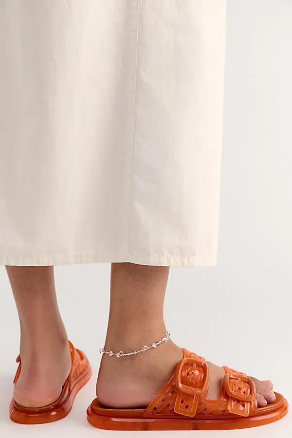 Melissa Possession Slip Jelly Sandals - Orange