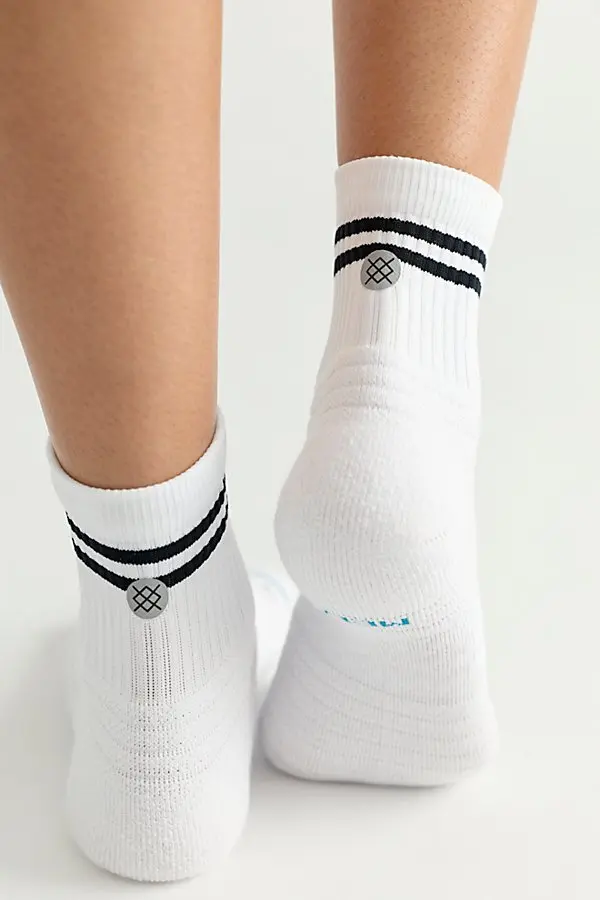 Stance Quarter-length Performance Golf Socks - White