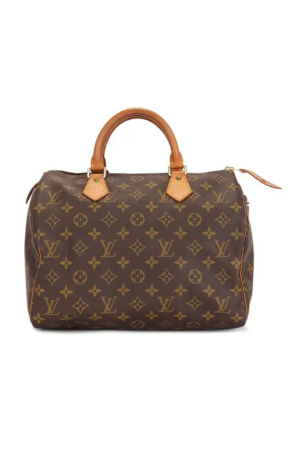 LOUIS VUITTON Monogram Speedy 30 Handbag - Brown