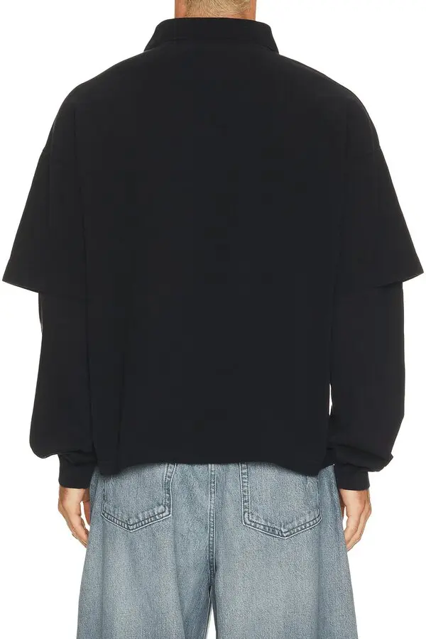 AGOLDE Curren Double Sleeve Polo