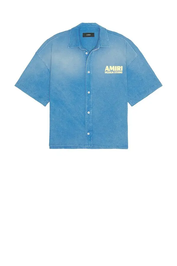 Amiri 1994 Jrs Camp Shirt In Blue