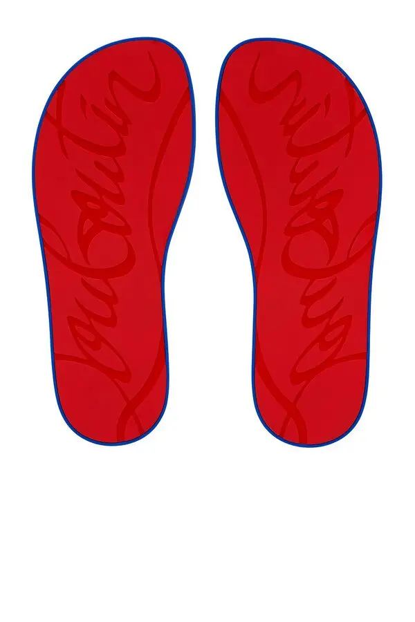 CHRISTIAN LOUBOUTIN The Summer Flip Flop - Azurite