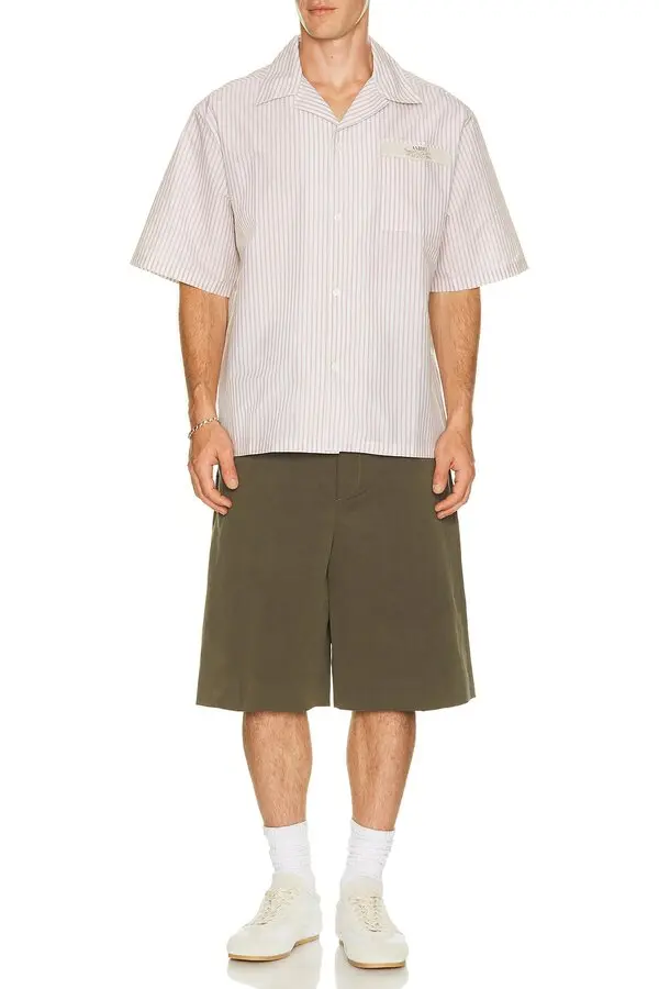 Amiri Spirit Stripe Shirt In Beige
