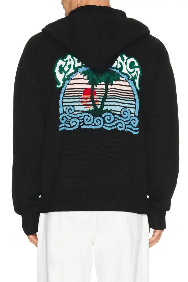 Casablanca Zip Up Hoodie