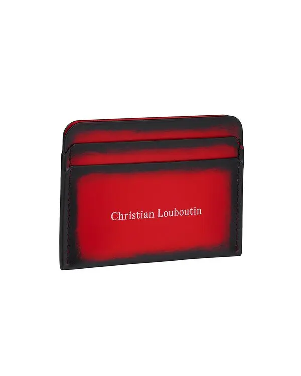 CHRISTIAN LOUBOUTIN Canopy Card Holder Calf Brush