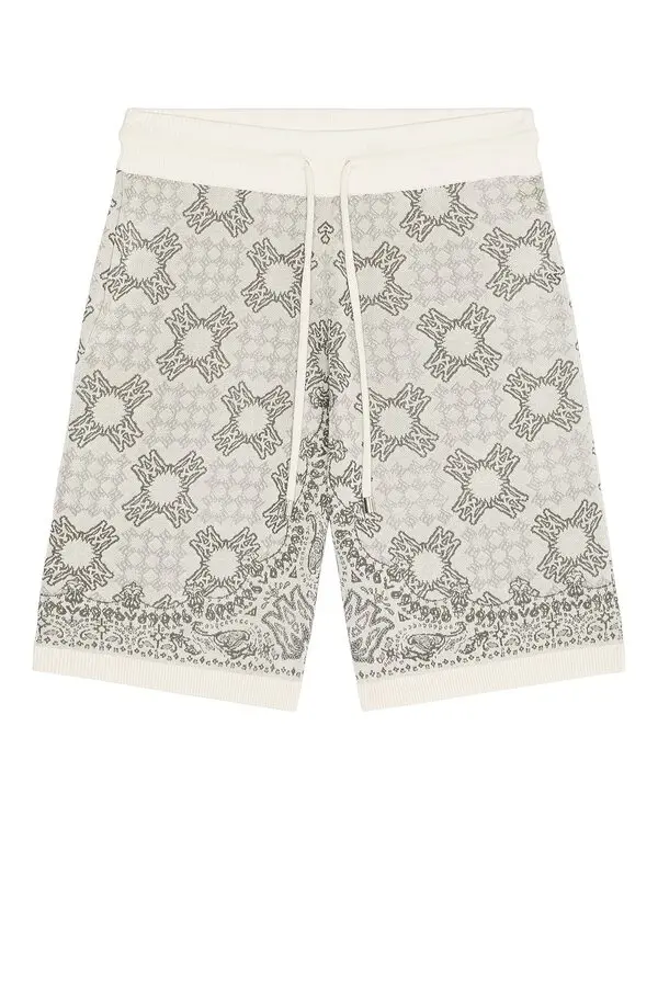 Amiri Ma Quad Check Mesh Knit Short