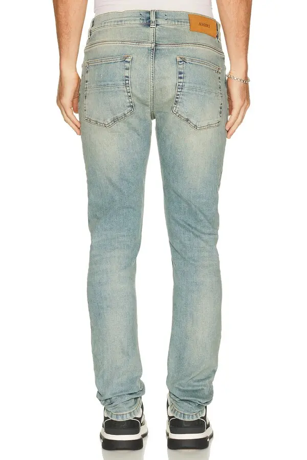 Amiri Flannel Mx1 Jean In Blue