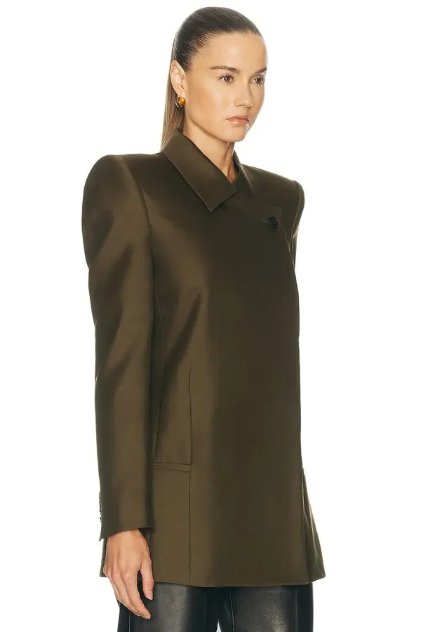 Khaite Armair Jacket In Olive