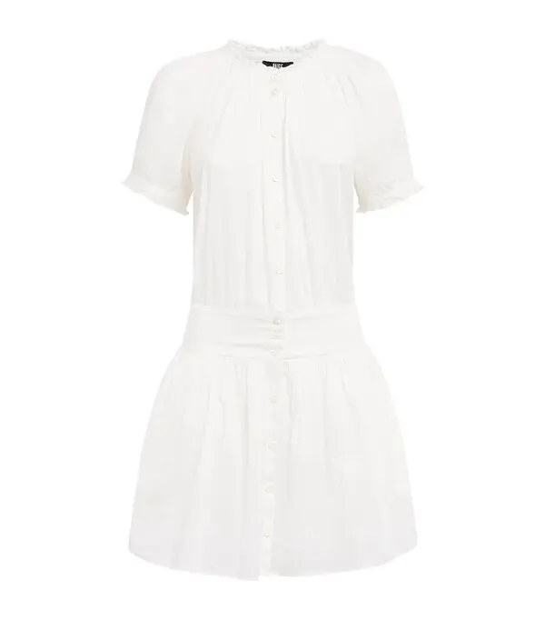 Paige Cotton Voile Nisha Mini Dress - White