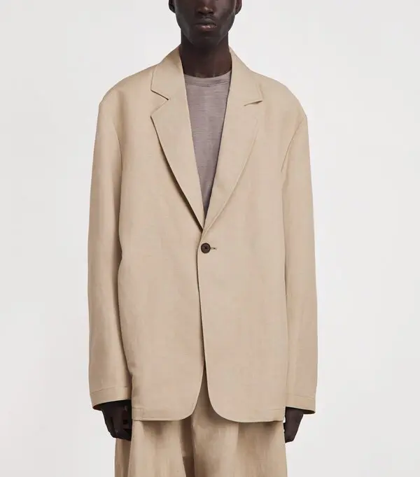 Studio Nicholson Linen-wool Single-breasted Blazer