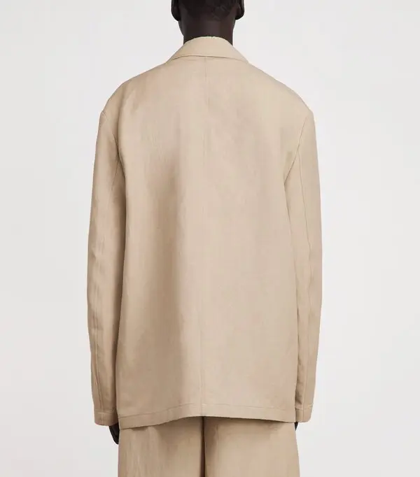 Studio Nicholson Linen-wool Single-breasted Blazer