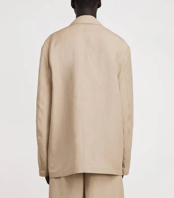 Studio Nicholson Linen-wool Single-breasted Blazer