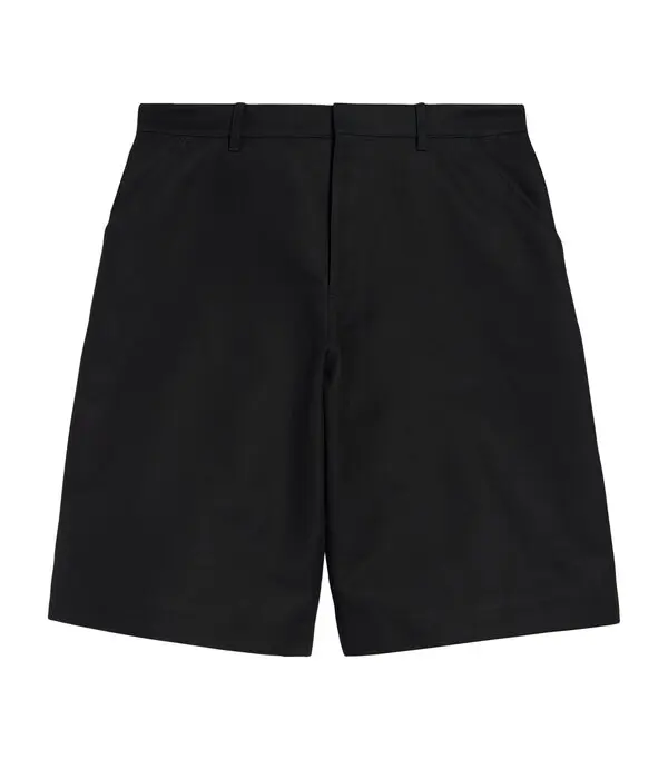 Balenciaga Cotton Bermuda Shorts - Black