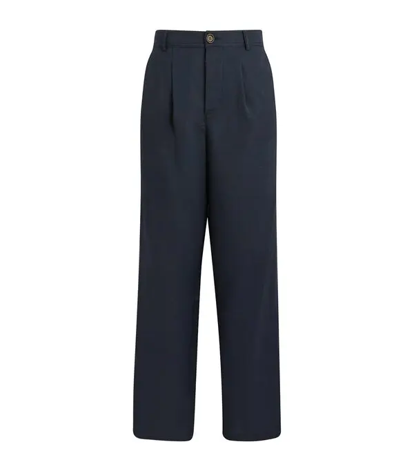 Oliver Peoples Oxford Pleated Wide Leg Trousers
