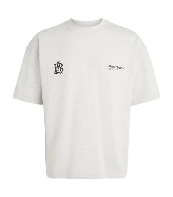 ABOUT:BLANK Cotton Dual Logo T-shirt
