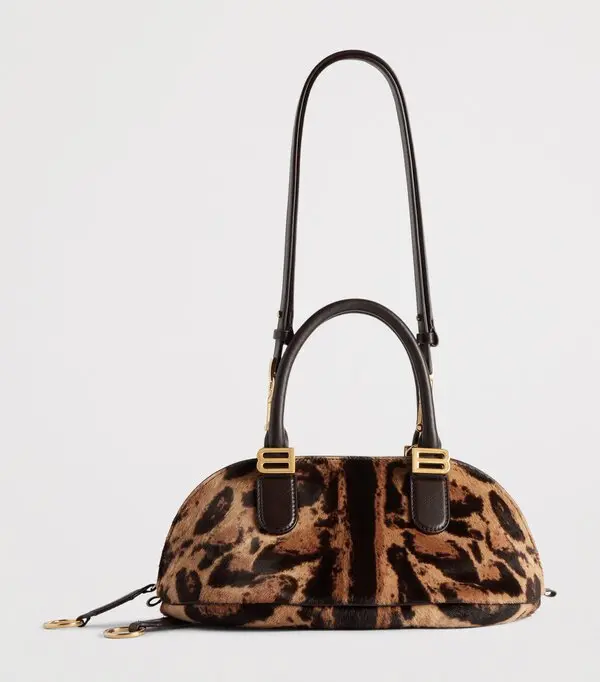 Balenciaga Mini Leather Bolero Bowling Bag