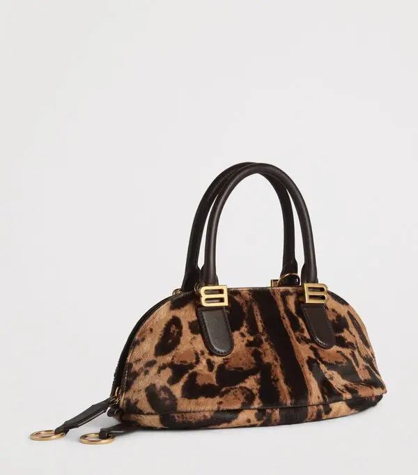 Balenciaga Mini Leather Bolero Bowling Bag
