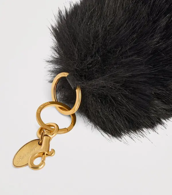 Balenciaga Fur Tail Bag Charm