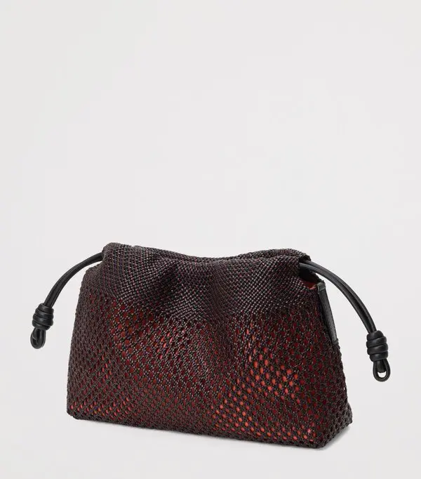Loewe Medium Woven Leather Flamenco Clutch Bag