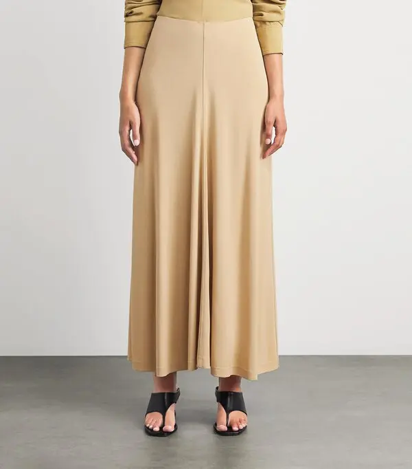 TOTEME Jersey Flared Maxi Skirt