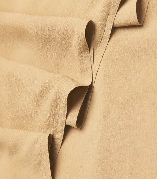 TOTEME Draped Scarf Blouse - Beige