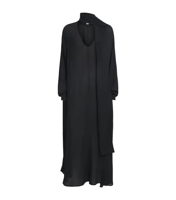 TOTEME Scoop-neck Scarf Maxi Dress